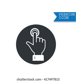 Touch Screen Hand Gestures Icons Stock Vector (Royalty Free) 417497815 ...