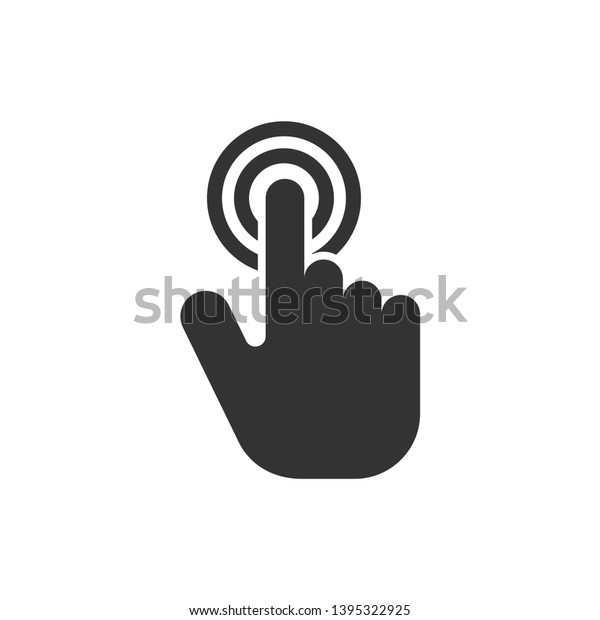 Touch Screen Icon - Swipe Gesture Illustration As A Simple Vector Sign ...