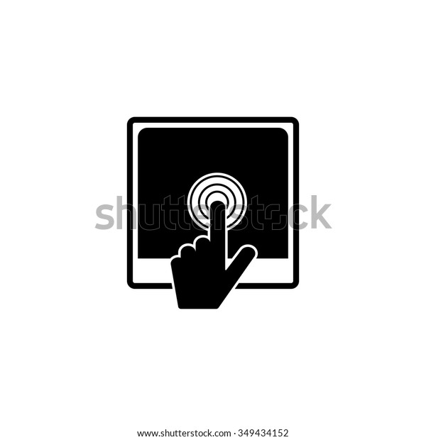 Touch Screen Phone Icon Stock Vector (Royalty Free) 349434152 ...