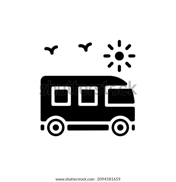 Tour Bus Icon Vector Logotype Stock Vector (Royalty Free) 2094581659 ...