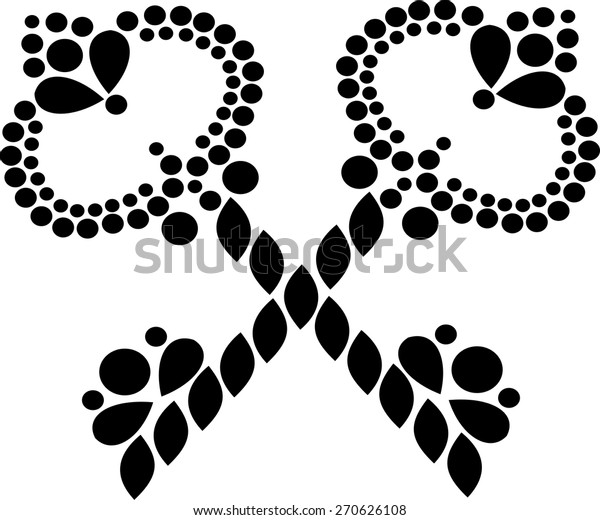 Tow Crossed Black Keys Vector Pattern Stock Vector (Royalty Free ...
