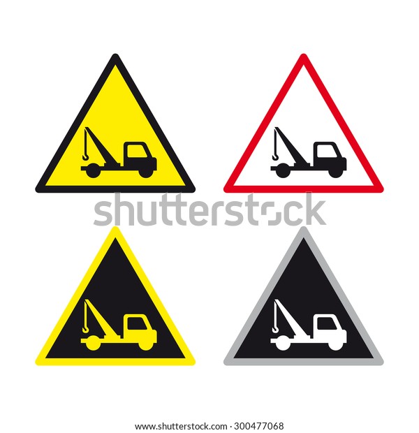 Tow Truck Sign Vector Set: เวกเตอร์สต็อก (ปลอดค่าลิขสิทธิ์) 300477068 ...