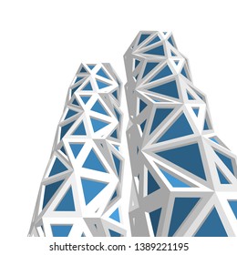 Tower Abstract Architecture 3d Illustration Stock Vector (Royalty Free ...