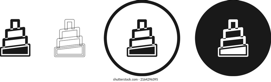 Tower Babel Icon Web Icon Set Stock Vector (Royalty Free) 2164296395 ...