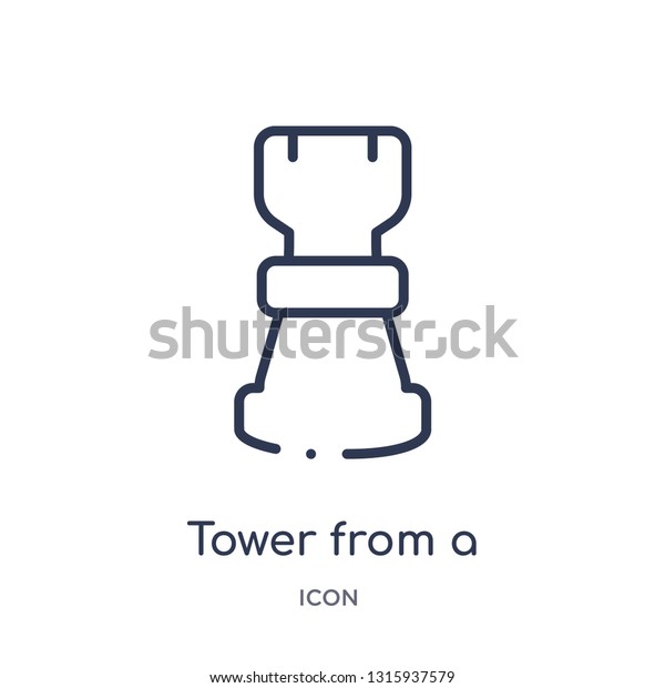 Tower Chess Icon Chess Set Icon Stock Vector (Royalty Free) 1315937579 ...