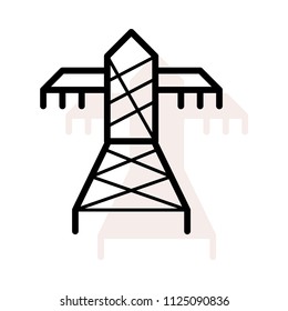 Tower Pole Electric 库存矢量图（免版税）1124977223 | Shutterstock