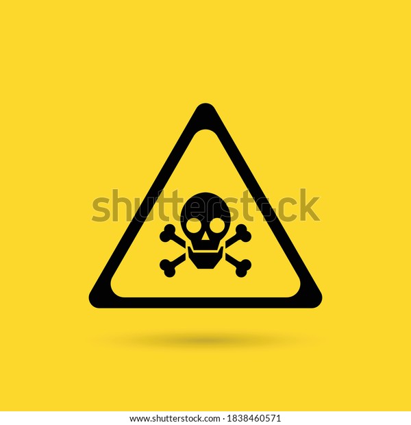 Toxic Caution Sign Warning Label Warning Stock Vector (Royalty Free ...