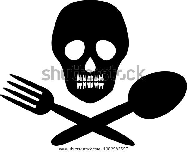 Toxic Food Vector Illustration Flat Illustration Stock Vector (Royalty ...