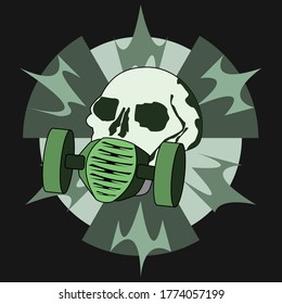 Toxic Green Skull Vector Image Stock Vector (Royalty Free) 1774057199 ...