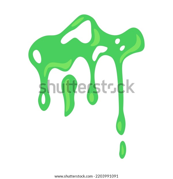 Toxic Green Slime Flat Web Design Stock Vector (Royalty Free ...
