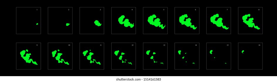 Toxic Liquid Animation Animation Toxic Liquid Stock Vector (Royalty ...