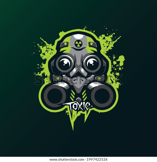 Toxic Mascot Logo Design Vector Modern Stock Vector (Royalty Free ...