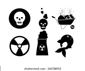 Toxic Pollution Design Vector Illustration Stock Vector (Royalty Free ...