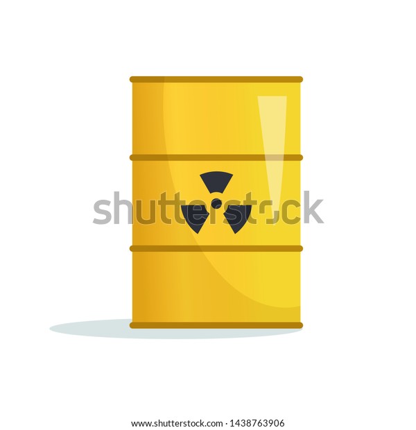 Toxic Radioactive Waste Barrel Vector Cartoon Stock Vector (Royalty ...