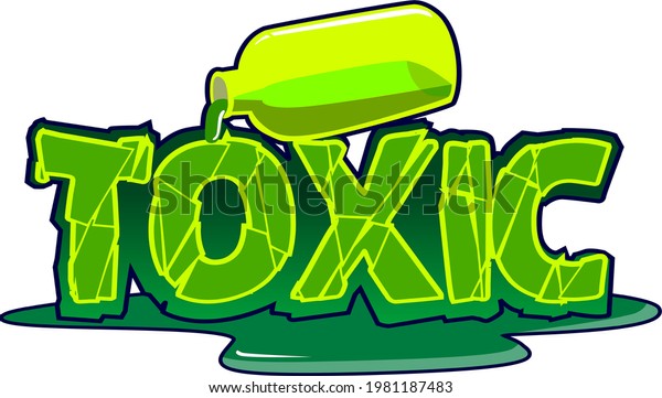 Toxic Twitch Text Emote Vector Illustration: vetor stock (livre de ...