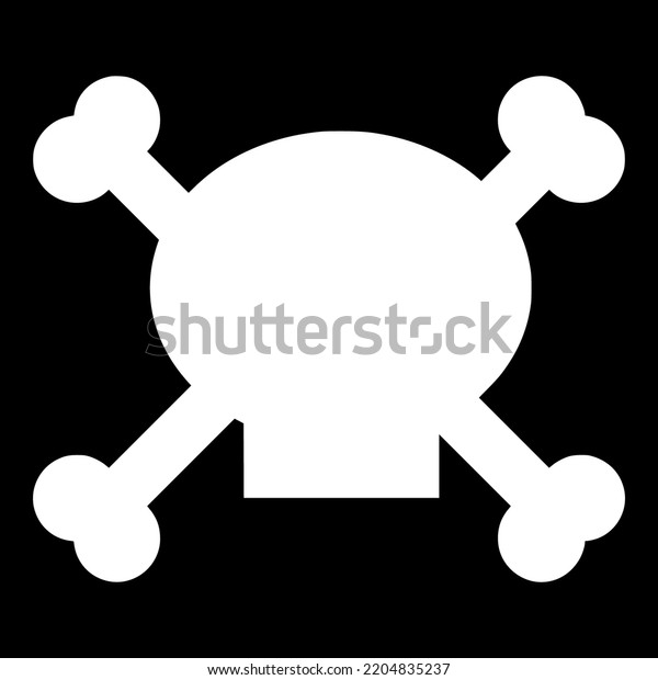 Toxic Warning Deadly Skeleton Pirate Poison Stock Vector (Royalty Free ...