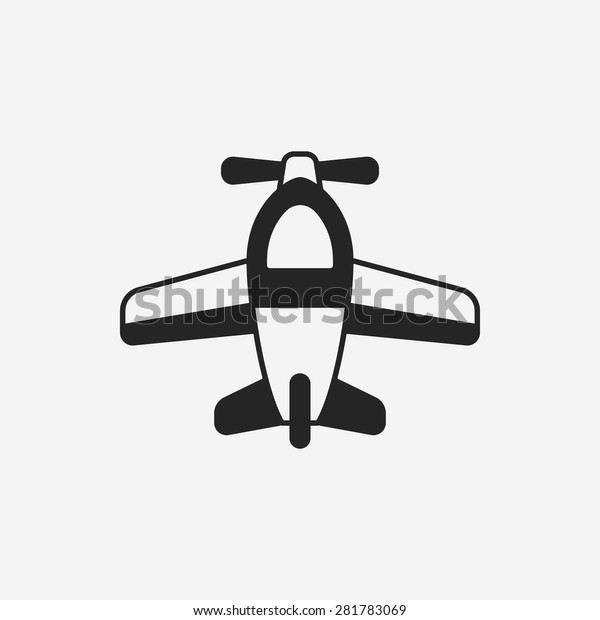 Toy Airplane Icon Stock Vector (Royalty Free) 281783069 | Shutterstock