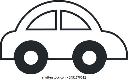 Toy Car Icon Vector Toy Car Stock Vector (Royalty Free) 1451579312 ...