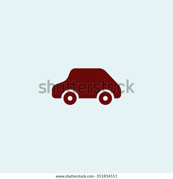 Toy Car Logo Template Red Vector Stock Vector (Royalty Free) 351834551 ...