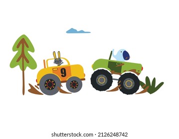 Toy Car Vector Illustration On White Stock Vector (Royalty Free ...