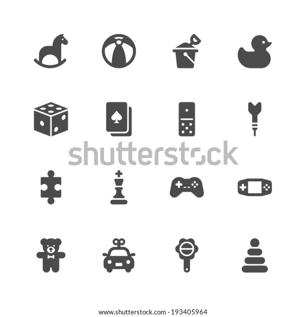 Toy Icons Stock Vector (Royalty Free) 193405964