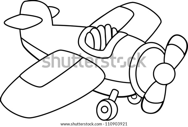 Toy Plane Vector Stock Vector (Royalty Free) 110903921