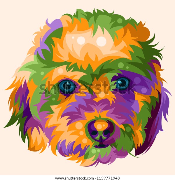 Toy Poodle Pop Art Vector Illustration Stock Vector (Royalty Free ...