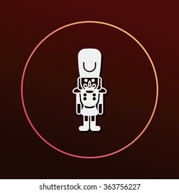 Toy Soldier Icon Stock Vector (Royalty Free) 283818074