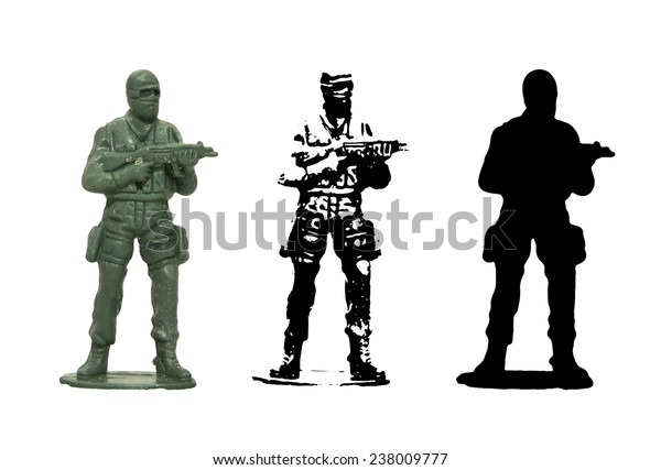 Toy Soldier Vector Stock Vector (Royalty Free) 238009777 | Shutterstock