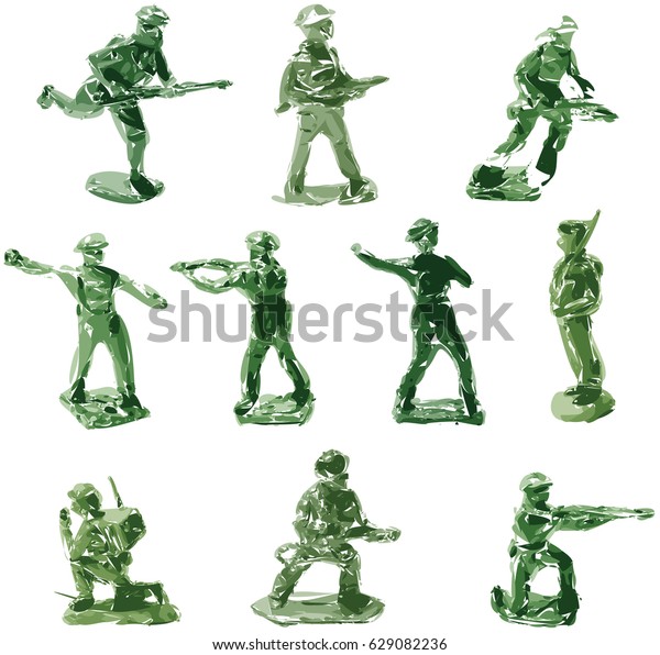 Toy Soldier Vector Images Stock Vector (Royalty Free) 629082236 ...