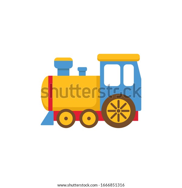 Toy Train Cartoon Vector Illustration Stock Vector (Royalty Free ...