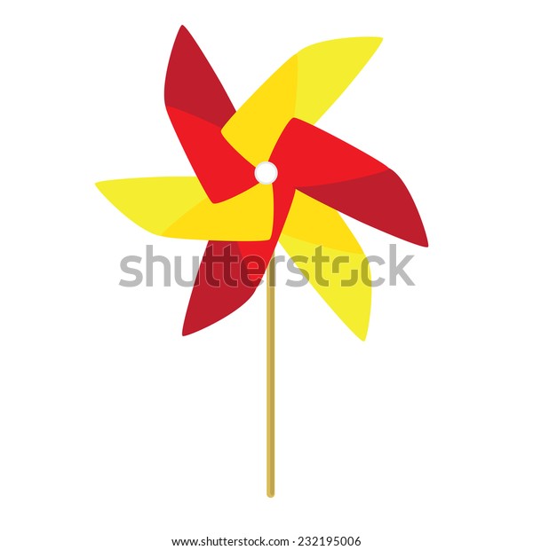 Toy Windmill Pinwheel Windmill Paper Windmill Stock Vector (Royalty ...