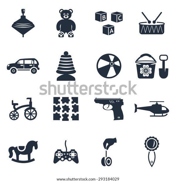 Toys Icon Set Vector Symbols Stock Vector (Royalty Free) 293184029