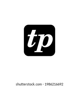 Tp Company Initial Letters Monogram On Stock Vector (Royalty Free ...