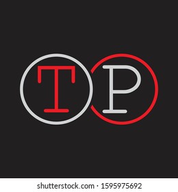Tp Initial Letter Linked Circle Capital Stock Vector (Royalty Free ...