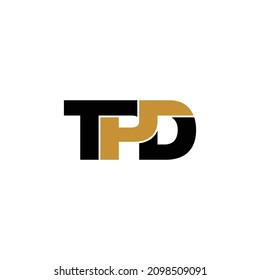 Tpd Letter Monogram Logo Design Vector Stock Vector (Royalty Free ...