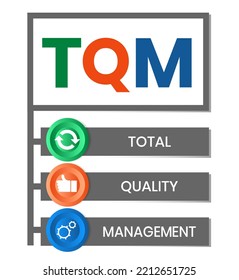 Tqm Total Quality Management Platform Business Stock Vector (Royalty ...
