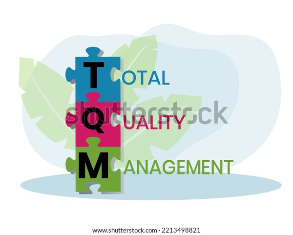 Tqm Total Quality Management Platform Business Stock Vector (Royalty ...