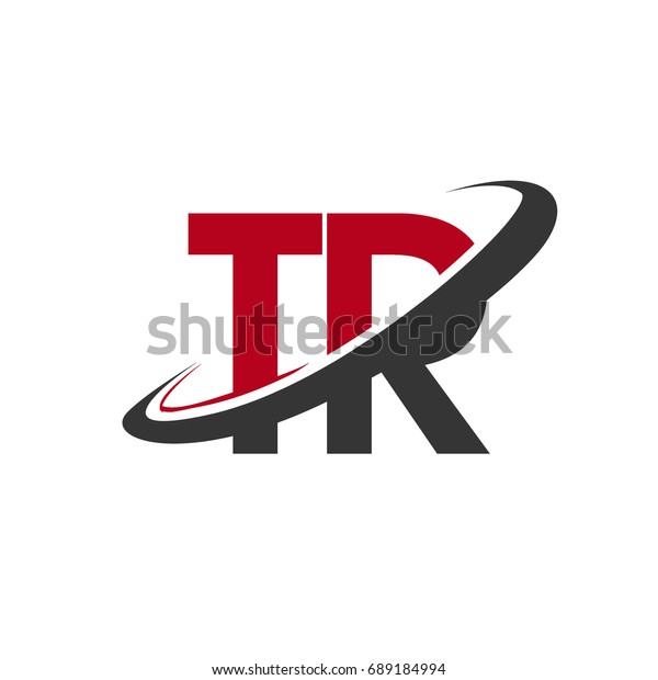 Tr Initial Logo Company Name Colored Stock Vector (Royalty Free) 689184994
