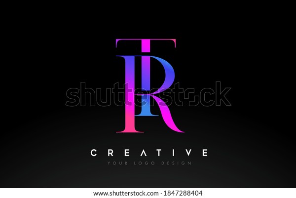Tr Rt Letter Design Logo Logotype Stock Vector (Royalty Free) 1847288404