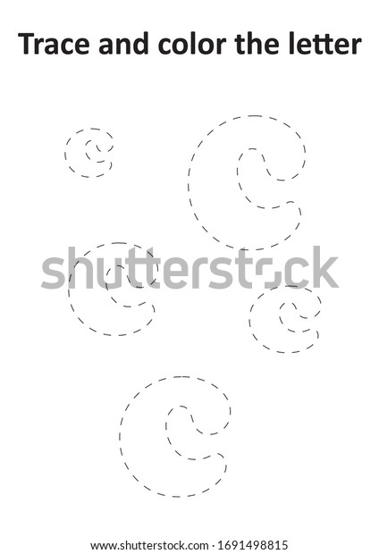 Trace Color Letter Small C Stock Vector (Royalty Free) 1691498815 ...