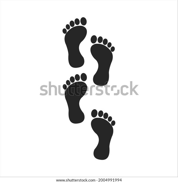 Track Footprint Icons Symbol Vector Elements Stock Vector (Royalty Free ...