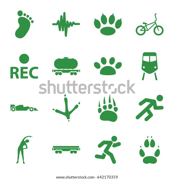 Track Icons Set Set 16 Track Stock Vector (Royalty Free) 642170359 ...