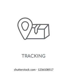 Tracking Linear Icon Modern Outline Tracking Stock Vector (Royalty Free ...