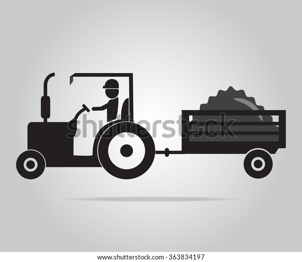 Tractor Driver Icon Agriculture Tractor Vector Stock Vector (Royalty ...