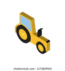 Tractor Isometric Left Top View 3d Stock Vector (Royalty Free ...