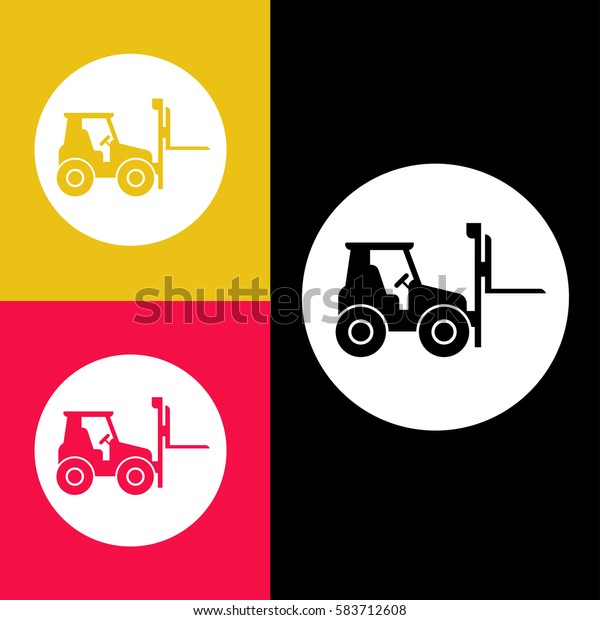 Tractor Loader Icon Vector Illustration Stock Vector (Royalty Free ...