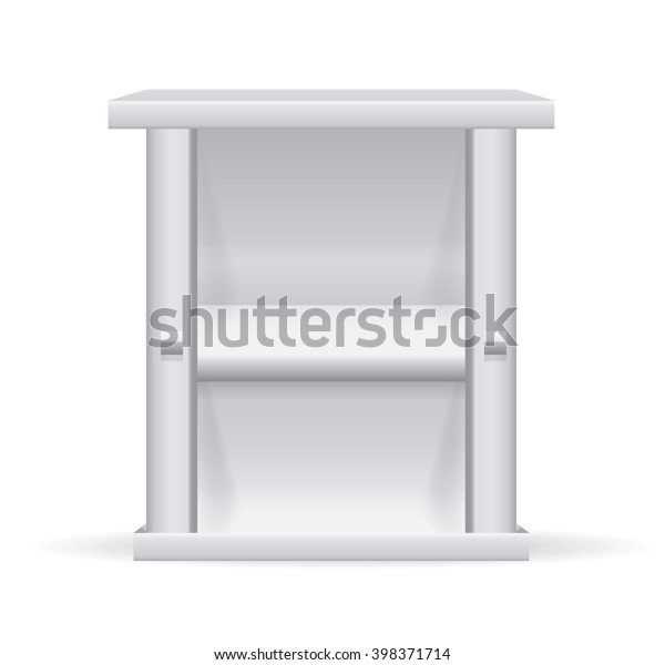 Trade Display Isolated On White Background Stock Vector (Royalty Free ...