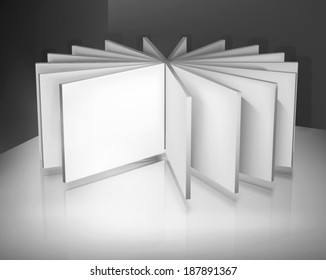 Blank Book Creative Book Presentation Vector Stock Vector (Royalty Free ...
