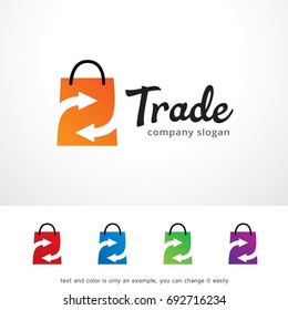 Trade Logo Template Design Vector Emblem Stock Vector (Royalty Free ...